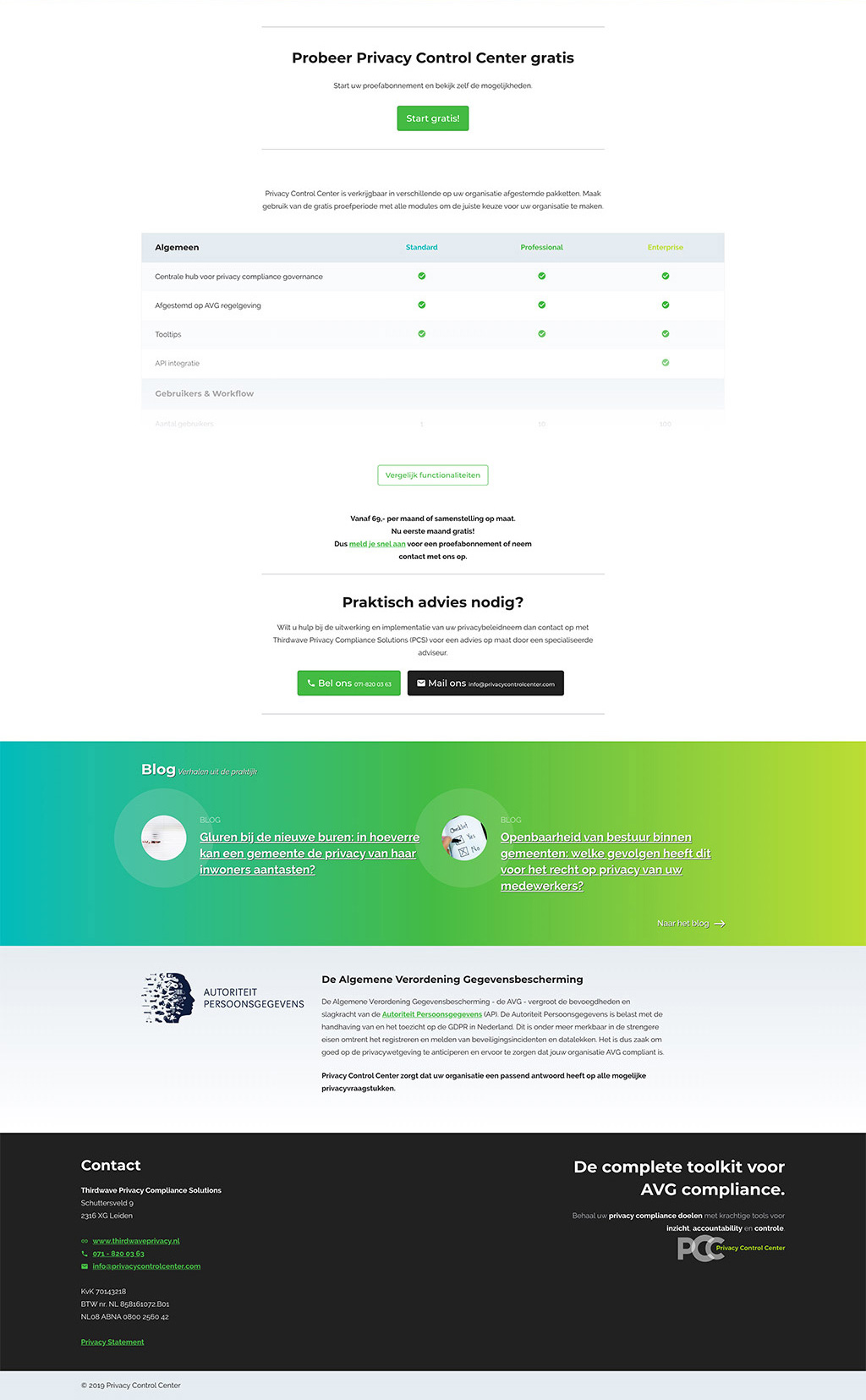 Privacy Control Center Thirdwave Privacy Compliance Solutions | Thirdwave